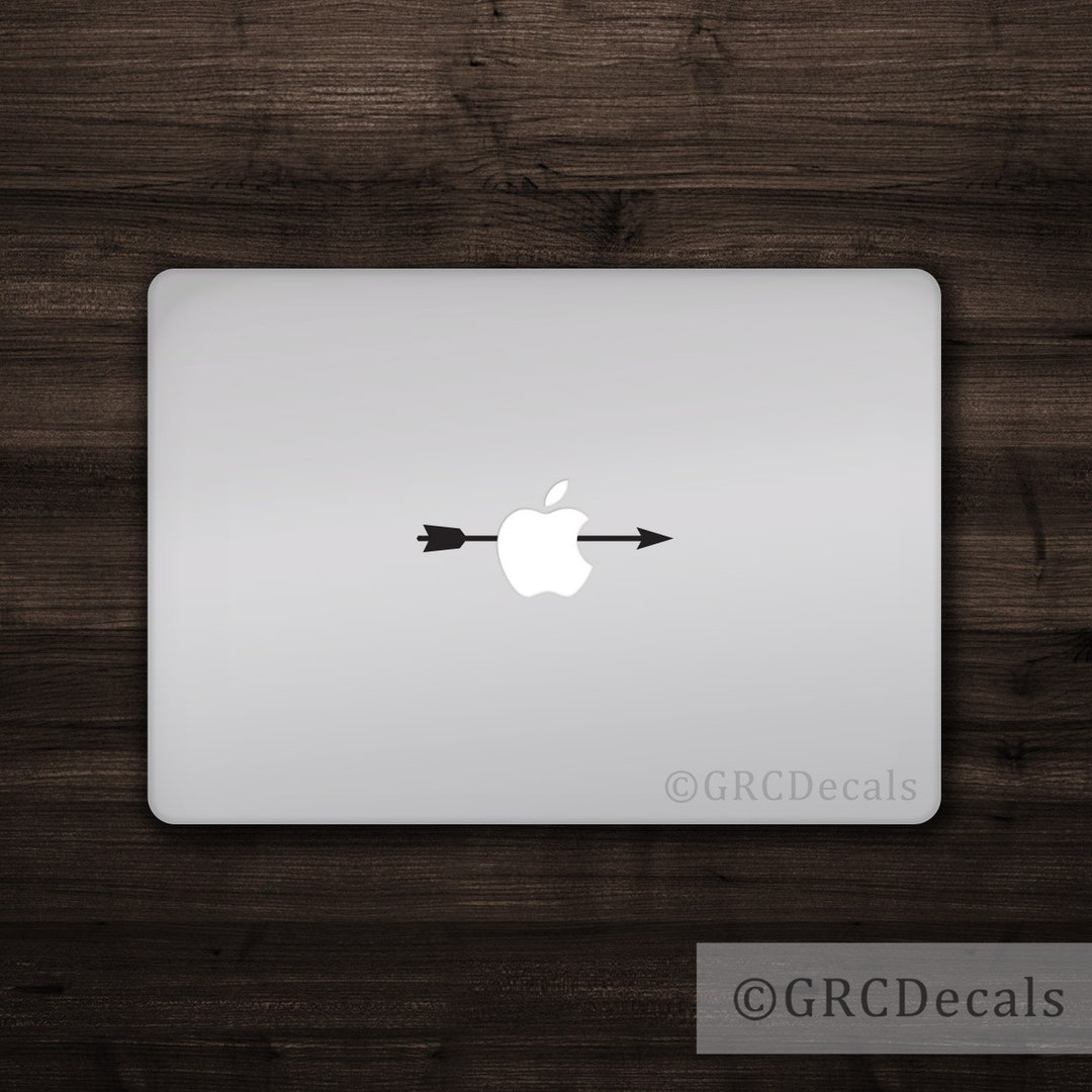 Arrow Mac Apple Logo Cover Laptop Vinyl Decal Sticker MacBook Unique ...