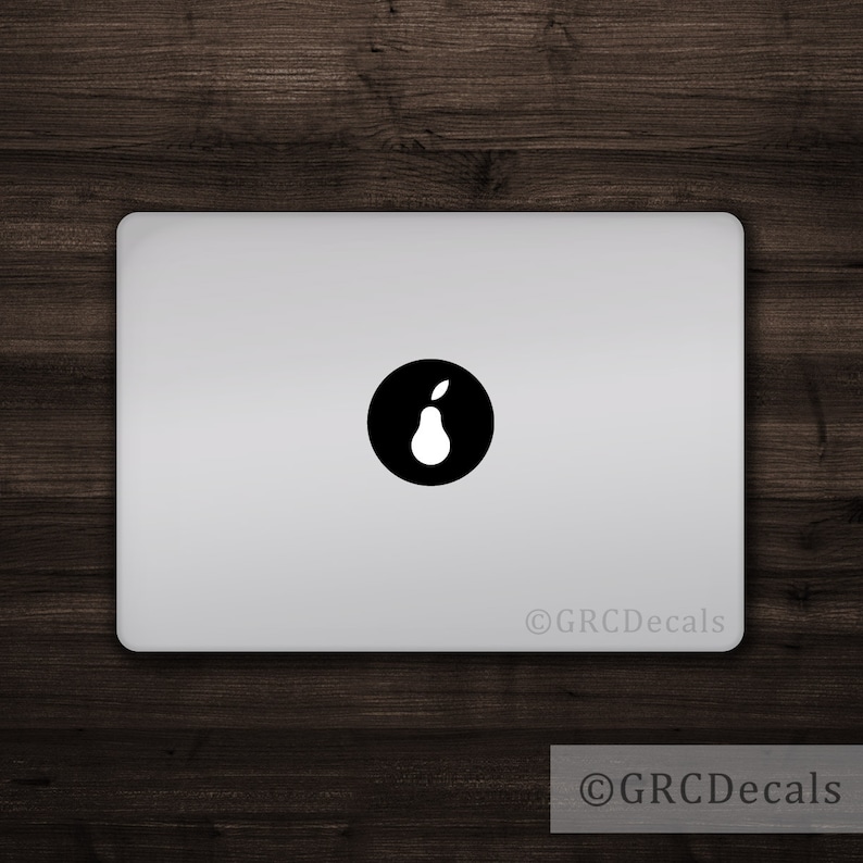 Pear Mac Apple Logo Cover Laptop Vinyl Decal Sticker Macbook - Etsy