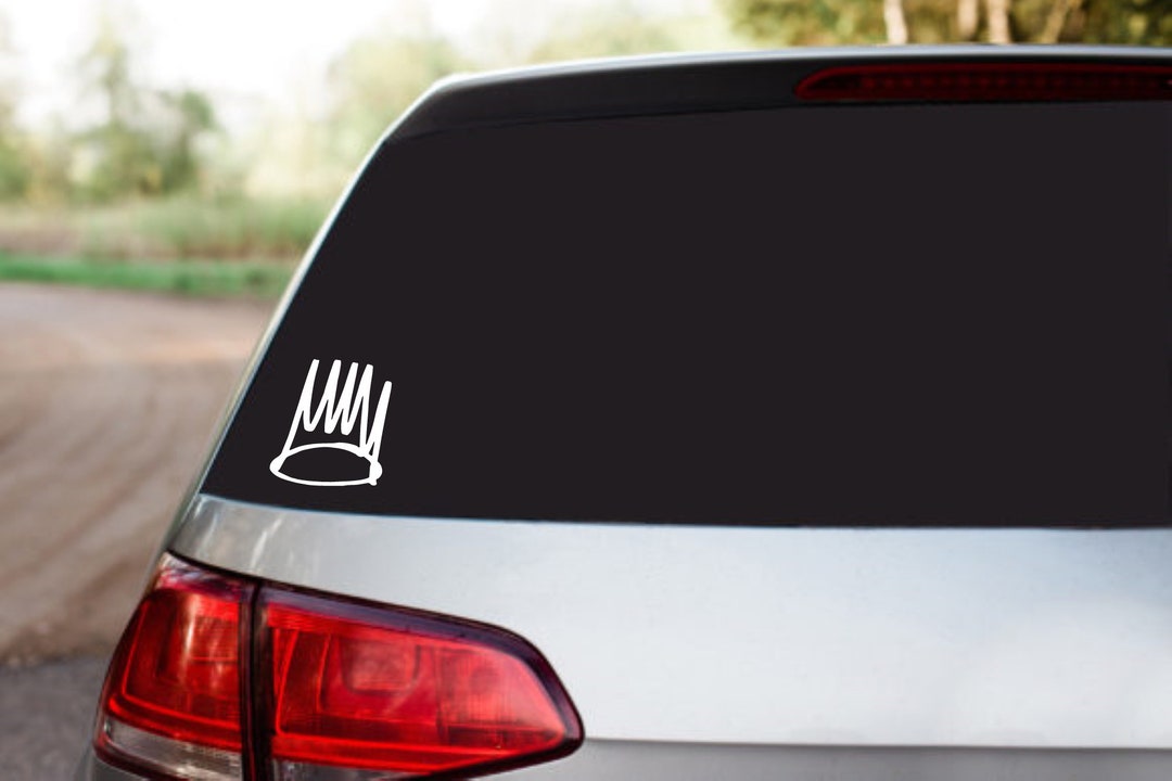 J Cole Crown Decal J Cole Crown Decal Sticker Vinyl King Cole Car ...