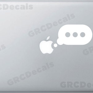 Text Message Dots Mac Apple Logo Cover Laptop Vinyl Decal - Etsy
