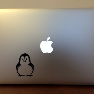 Penguin Baby - Vinyl Decal Sticker MacBook Mac Apple Laptop Cute ...
