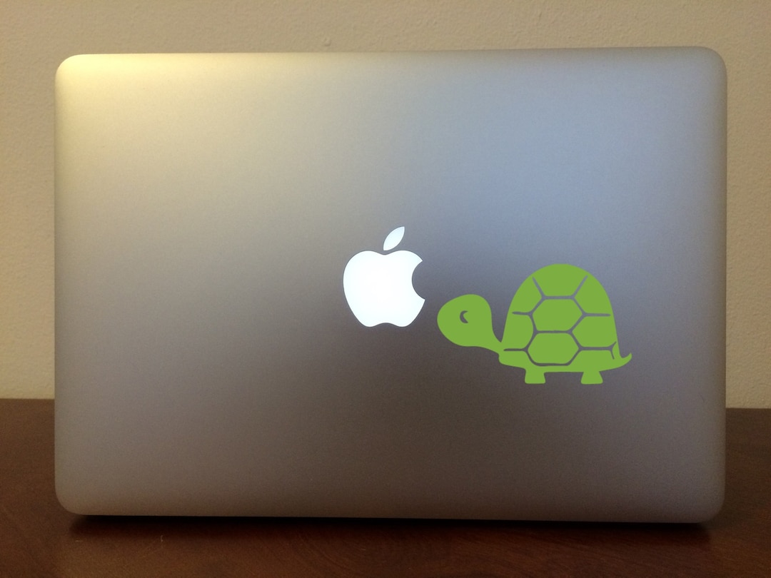 Turtle - Vinyl Decal Sticker MacBook Mac Apple Laptop Unique Cute ...