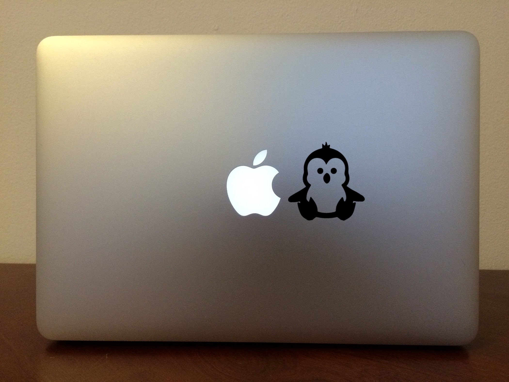 Cute Baby Penguin Vinyl Decal Sticker Macbook Apple Laptop | Etsy