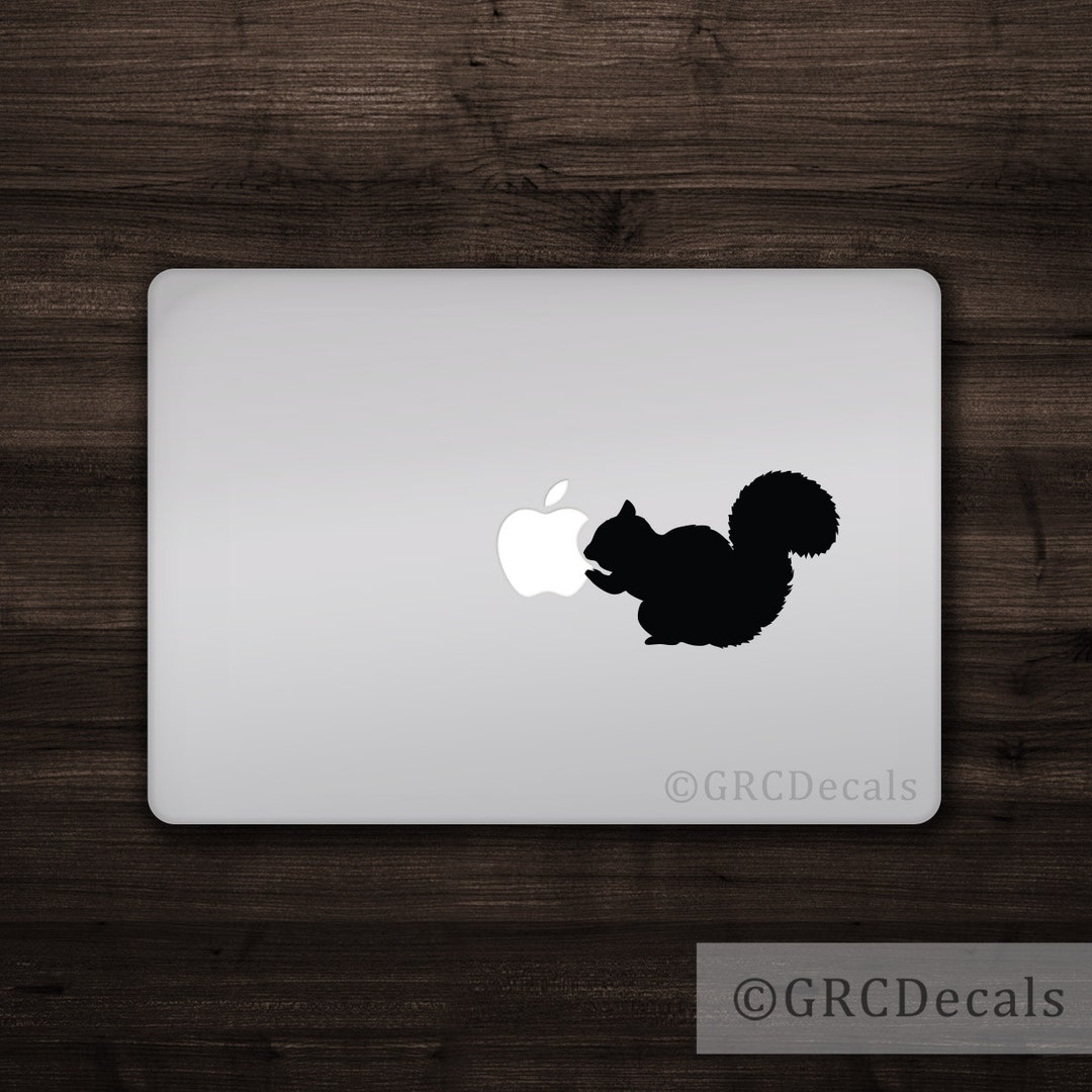 Squirrel Decal Mac Apple Logo Cover Laptop Vinyl Decal Sticker MacBook ...