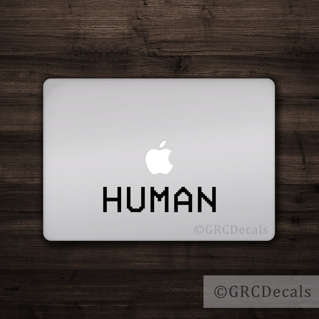 Human - Mac Apple Logo Cover Laptop Vinyl Decal Sticker MacBook Decal ...