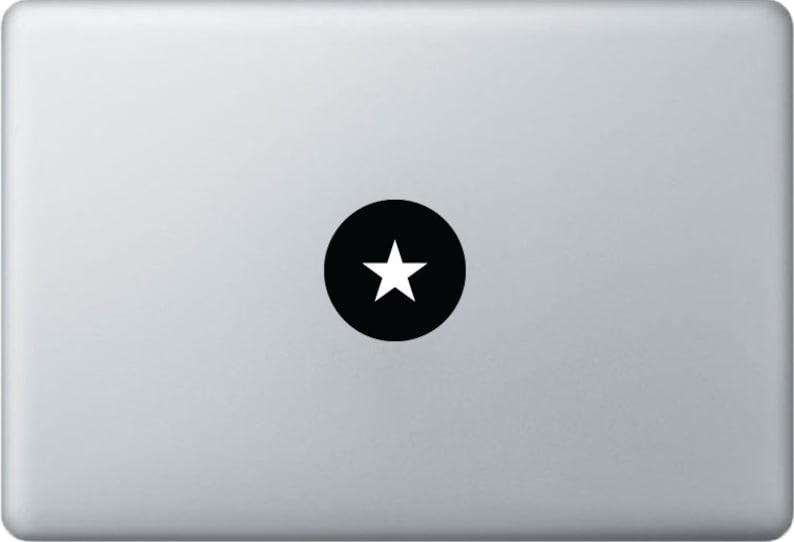 Star Mac Apple Logo Cover Laptop Vinyl Decal Sticker Macbook | Etsy