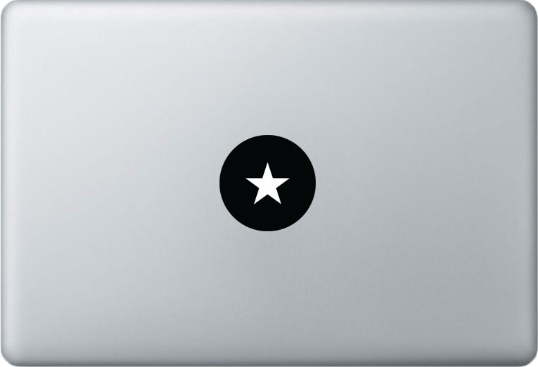 Star Mac Apple Logo Cover Laptop Vinyl Decal Sticker Macbook | Etsy