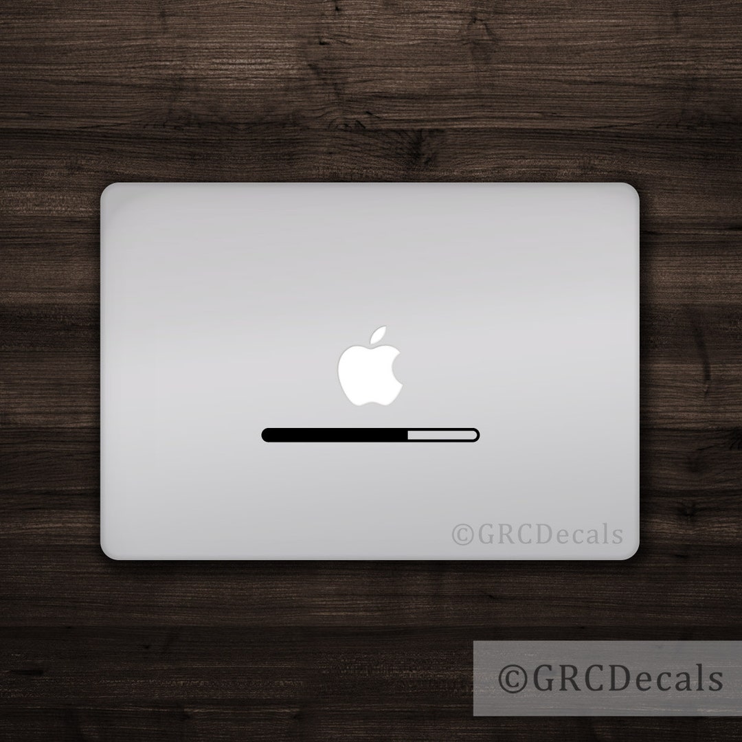 Loading Bar - Mac Apple Logo Cover Laptop Vinyl Decal Sticker MacBook ...
