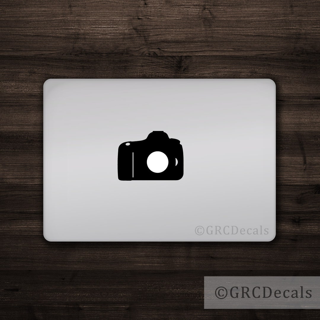 Camera Mac Apple Logo Cover Laptop Vinyl Decal Sticker MacBook Unique ...