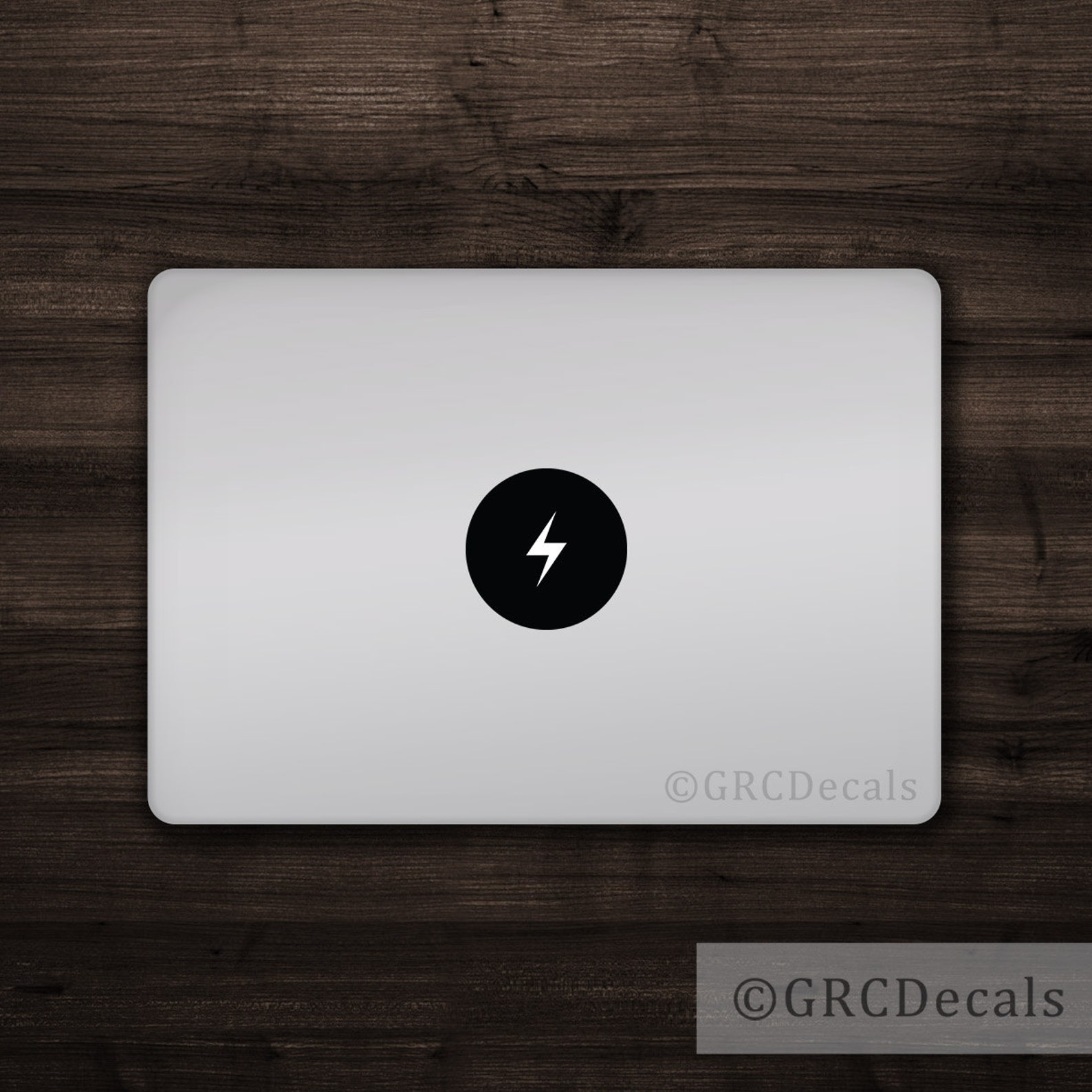 Lightning Bolt Mac Apple Logo Cover Laptop Vinyl Decal - Etsy