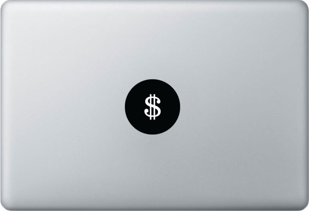 Dollar Sign Mac Apple Logo Cover Laptop Vinyl Decal Sticker MacBook ...