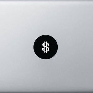 Dollar Sign Mac Apple Logo Cover Laptop Vinyl Decal Sticker MacBook ...