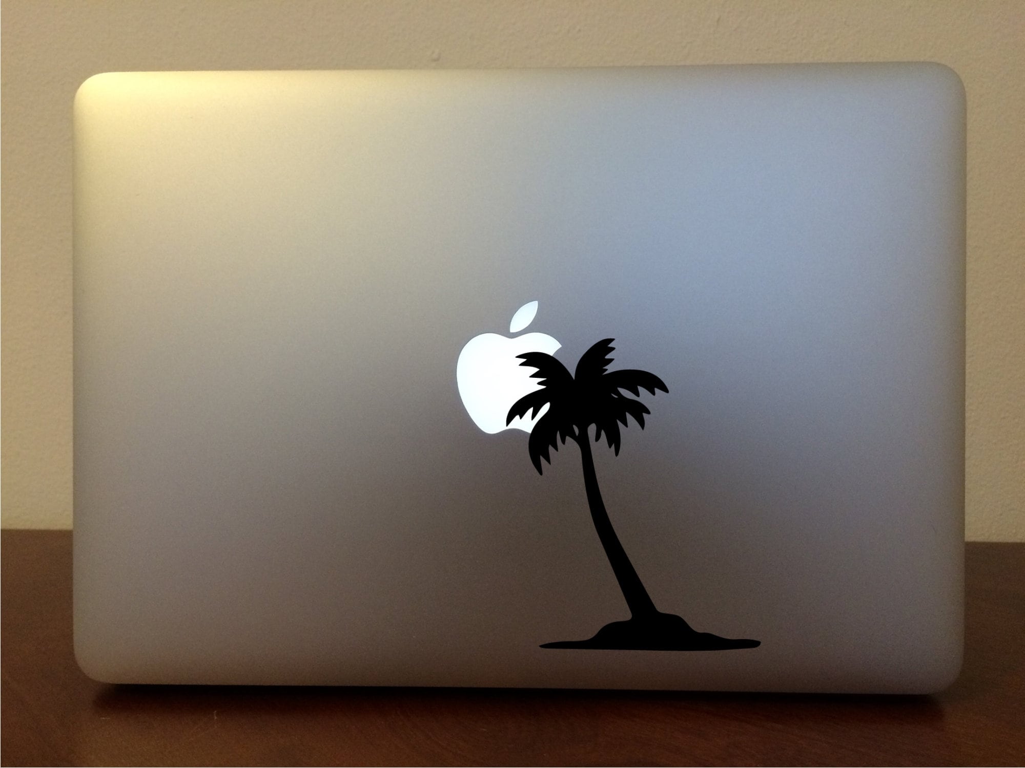 Palm Tree Mac Apple Logo Cover Laptop Vinyl Decal Computer | Etsy