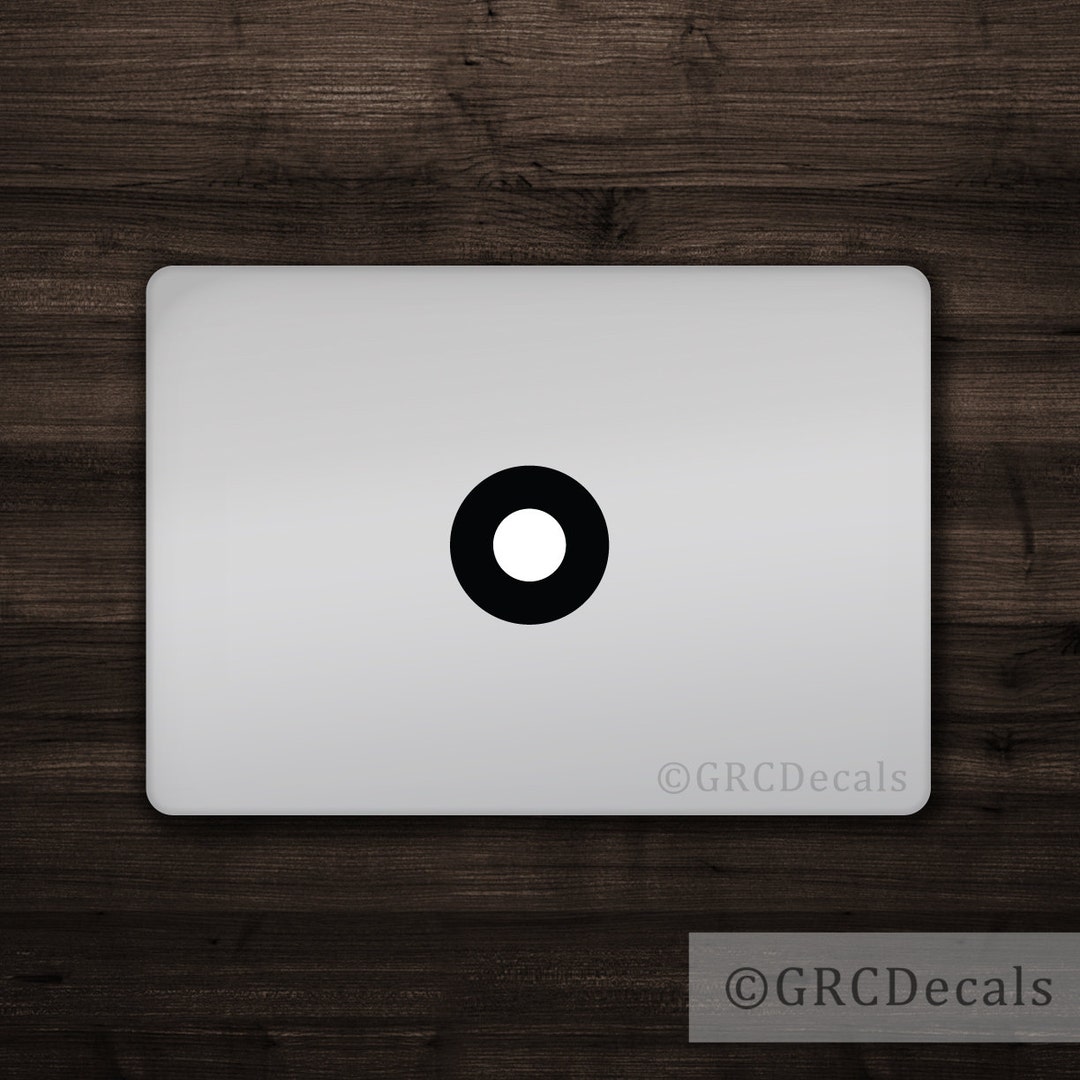 Circle Mac Apple Logo Cover Laptop Vinyl Decal Sticker - Etsy