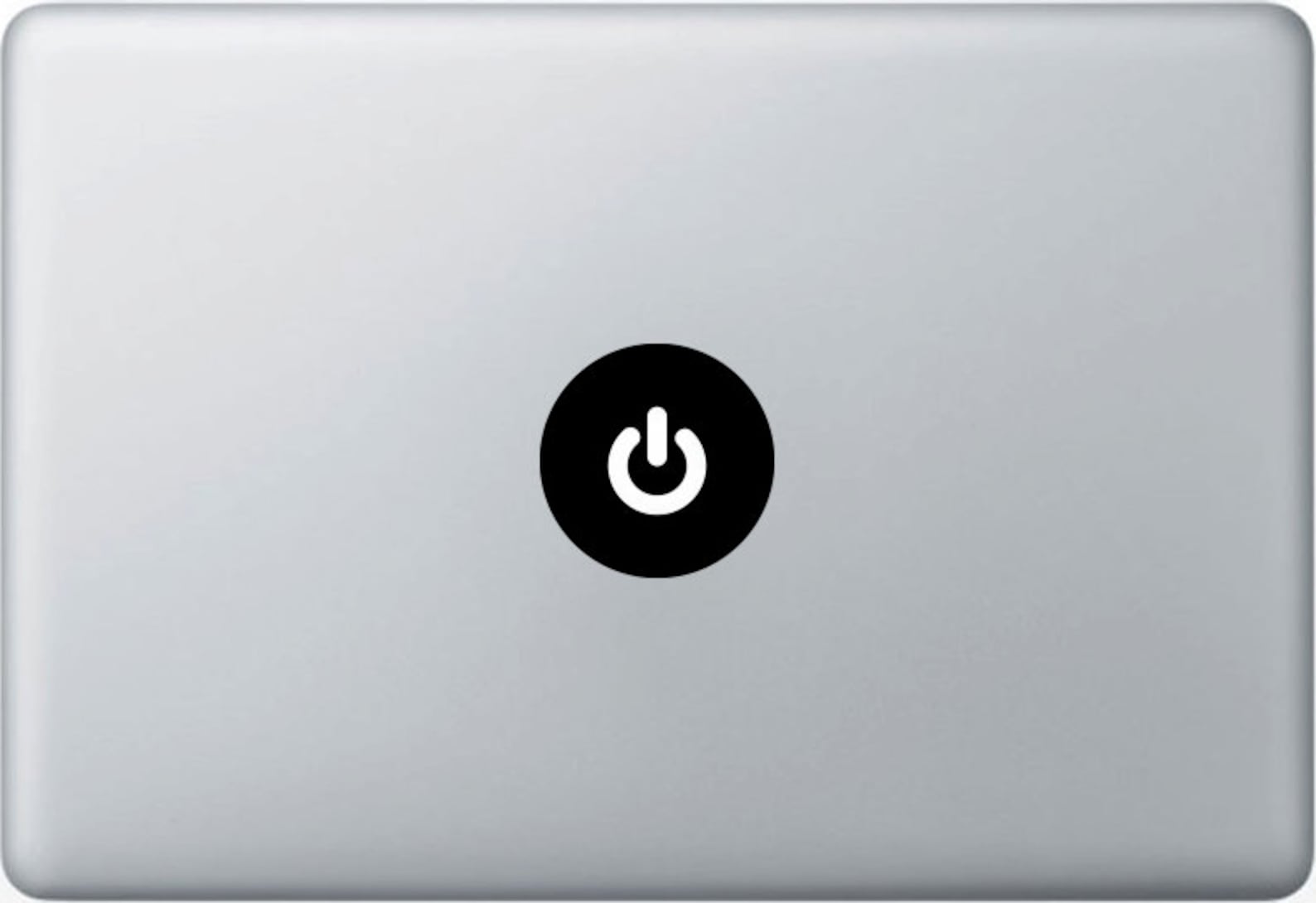 Power Symbol Mac Apple Logo Cover Laptop Vinyl Decal Sticker | Etsy