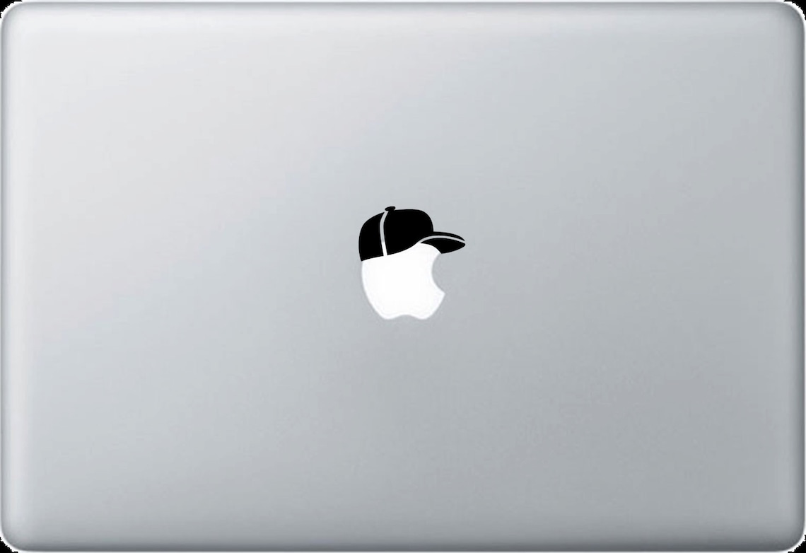 Baseball Cap Mac Apple Logo Cover Laptop Vinyl Decal Sticker - Etsy