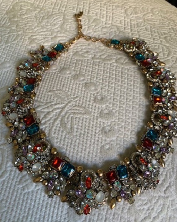 Vintage Large Sparkling Multi-Stone Runway Style Adju… - Gem