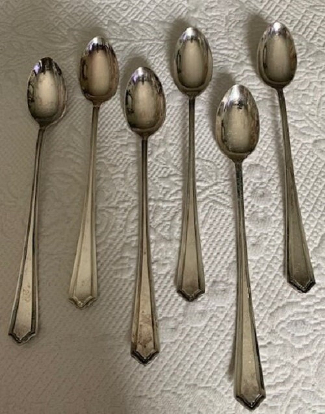 Vintage Set of 6 Simeon L & George H Rogers Company XII Lexington Iced ...