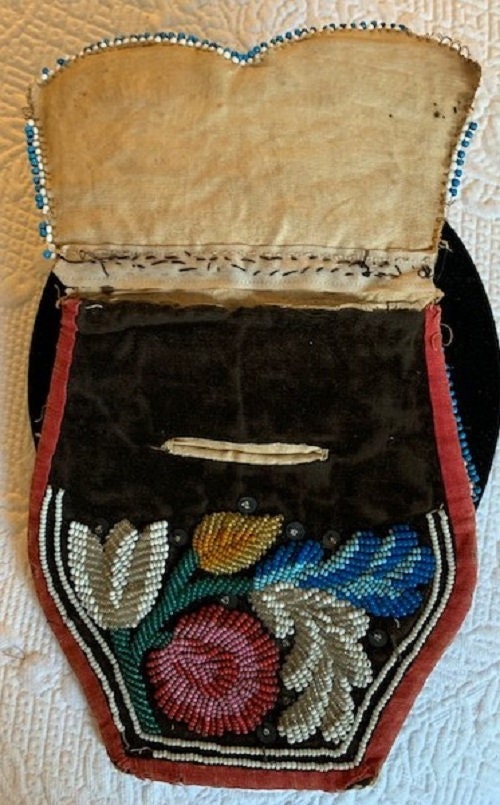 Antique Native American Iroquois Beaded Purse - Etsy