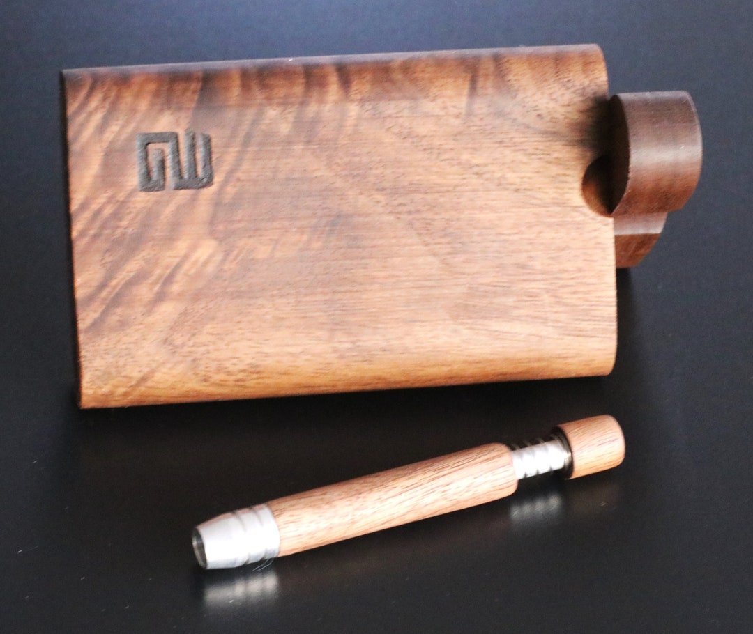 4 Black Walnut Dugout & Spring Loaded Walnut One Hitter-perfect Match ...