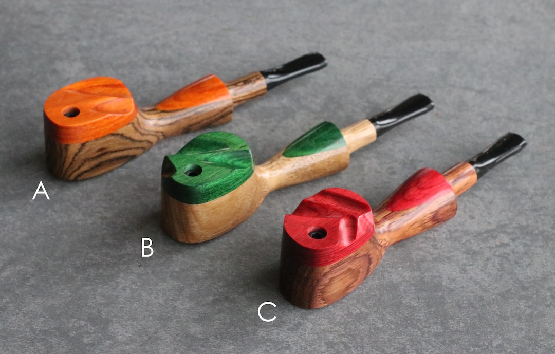 Colorful Exotic Wood Pipes With Swivel Lid G3 COLOR ETCH BODY ...