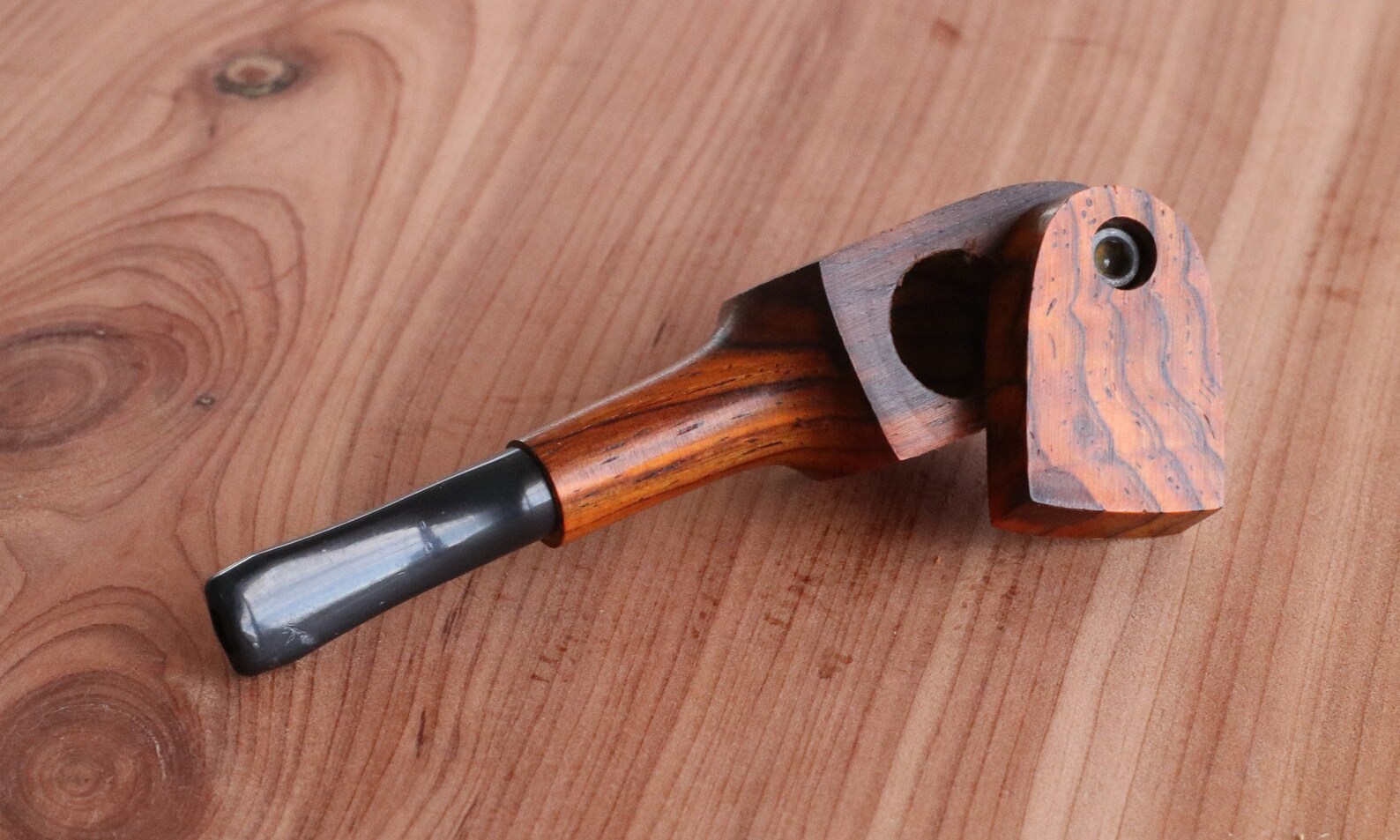 3.25 Wood Pipe Exotic Swivel Lid Mouthpiece-Beautiful | Etsy