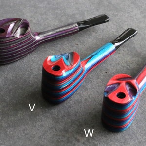 4 Colorful Rainbow Wood Pipe R9 RBSWIVEL Swivel Lid Party Pipe - Etsy