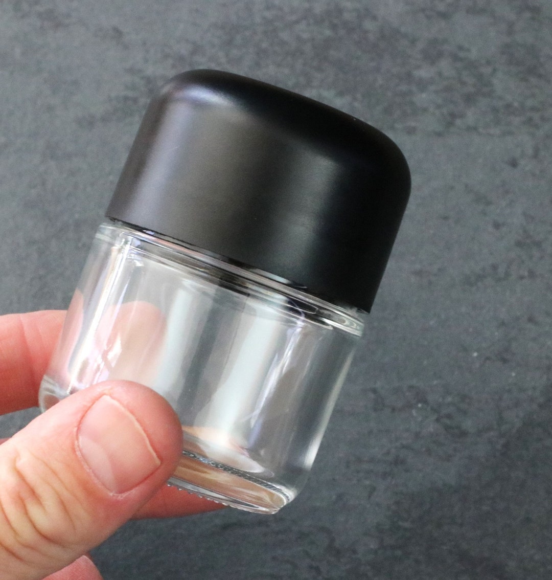 3" Glass Stash Jar-smell Proof-child Proof Lid-safe and Secure Jar - Etsy