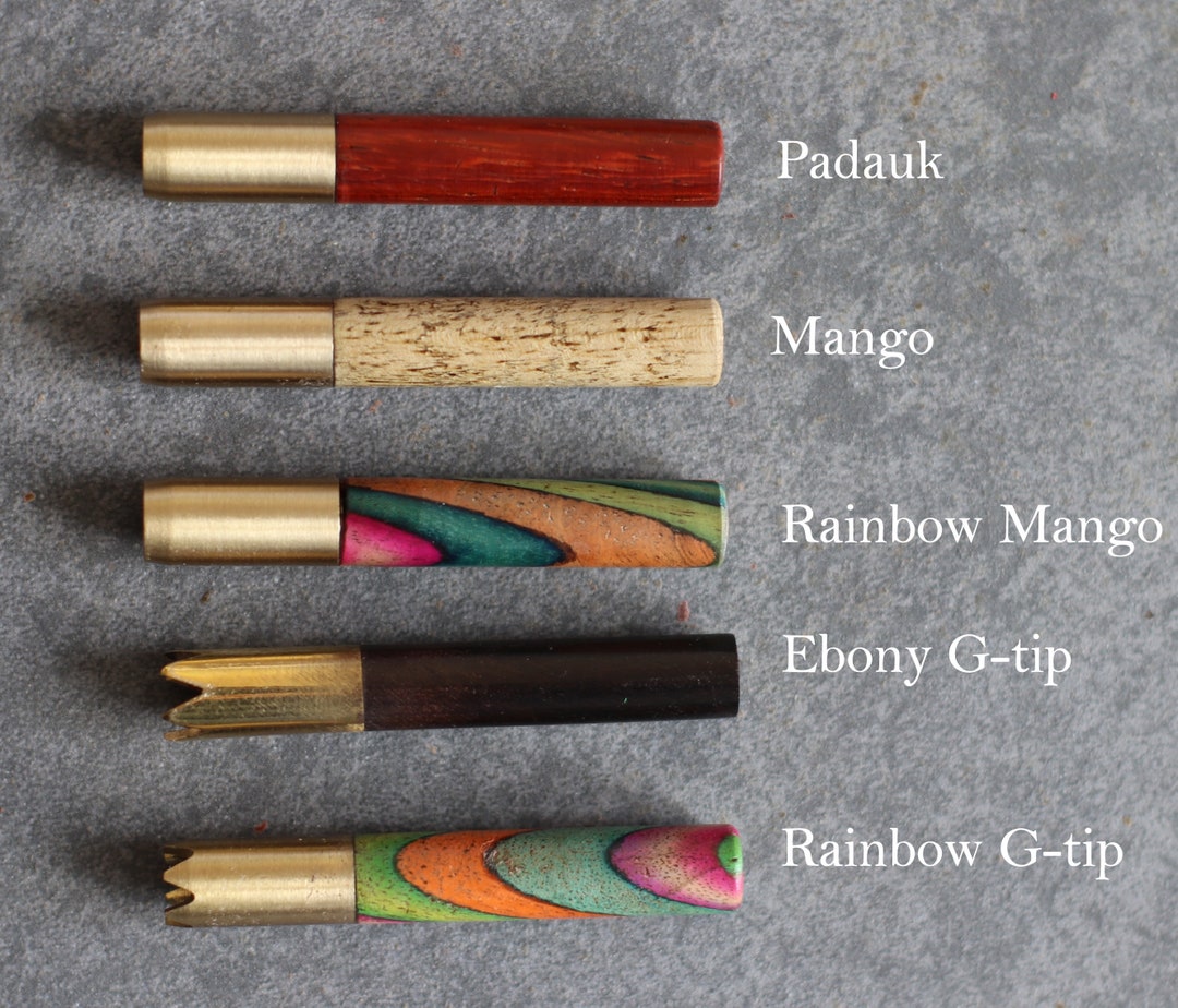 2 Wood & Brass One Hitter Pipes 3 Styles to Choose From Classy and ...