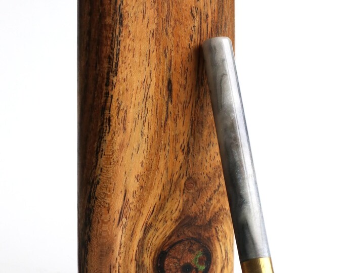 4" Teak Wood Dugout With One Hitter- One of a Kind-perfect Gift-grainy ...