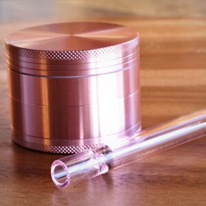 The Pink Collection- Pink 2.5" Herb Grinder & 4" Pink Glass Multi ...