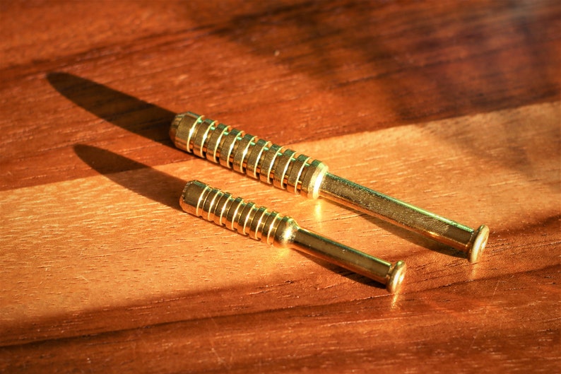 2 & 3 Brass One Hitter Bats Solid Brass Lasts a | Etsy