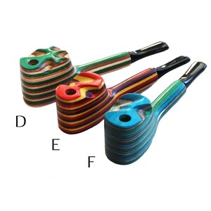 4" Colorful Rainbow Wood Pipe- R9 RBSWIVEL- Swivel Lid- Party Pipe - Etsy