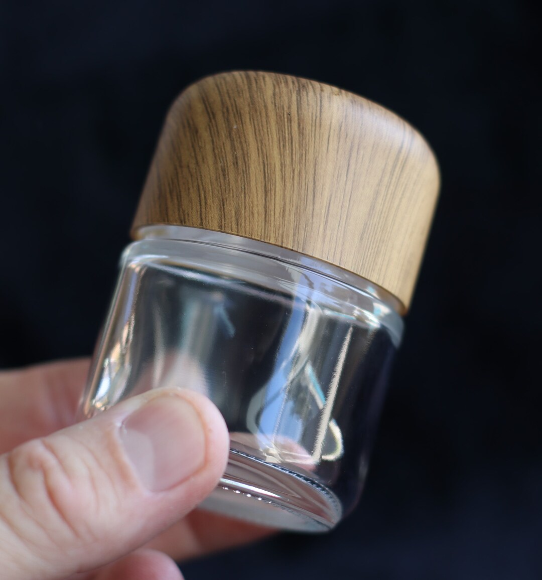 3" Glass Stash Jar-smell Proof-child Proof Lid-safe and Secure Jar - Etsy