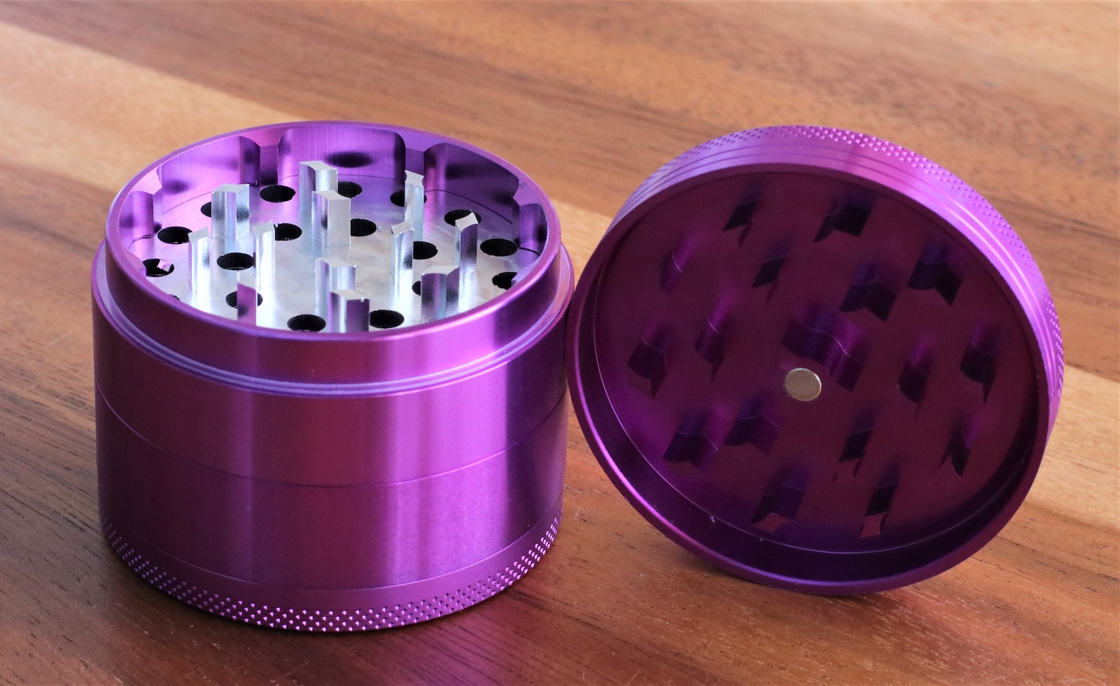 Purple Herb Grinder 2.5 4 Piece Herb Crushing Grinder - Etsy