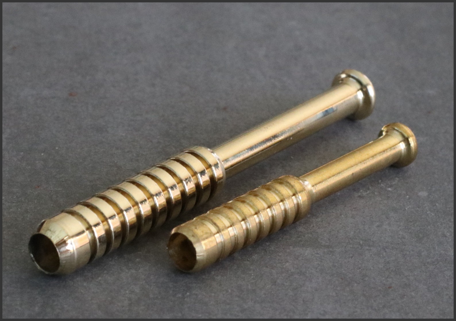 2 & 3 Brass One Hitter Bats Solid Brass Lasts a Lifetime-yes-these Are ...