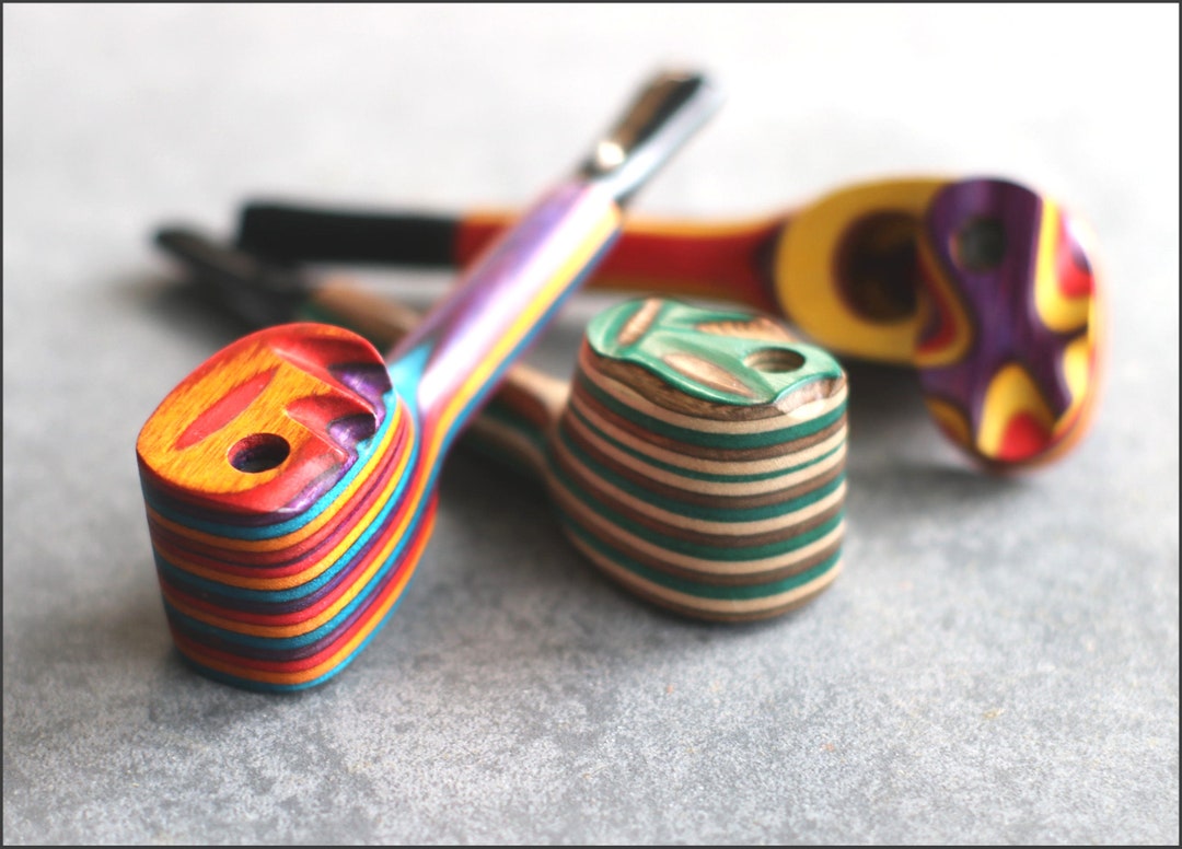 4" Colorful Rainbow Wood Pipe- R9 RBSWIVEL- Swivel Lid- Party Pipe - Etsy