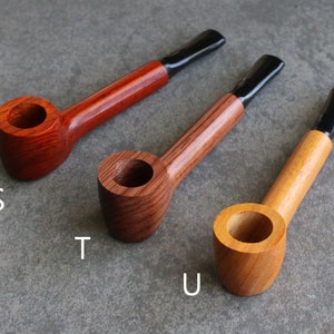 4 Exotic Wood Smoking Pipe-l1 CLASSIC Handcrafted - Etsy