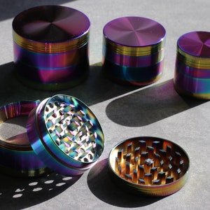 Rainbow Colored Herb Grinders 4 Sizes to Choose From 4 Pc - Etsy