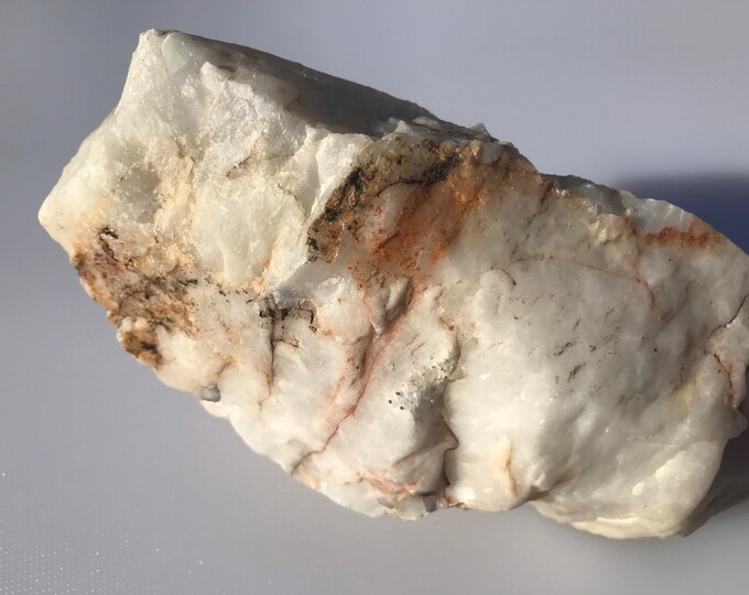 Specimen Stone, American WHITE or SNOW QUARTZ Medium Sized Stone, 2lbs ...