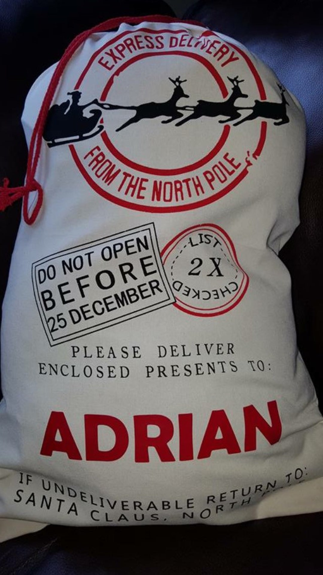 Customize/personalized Santa Sacks - Etsy