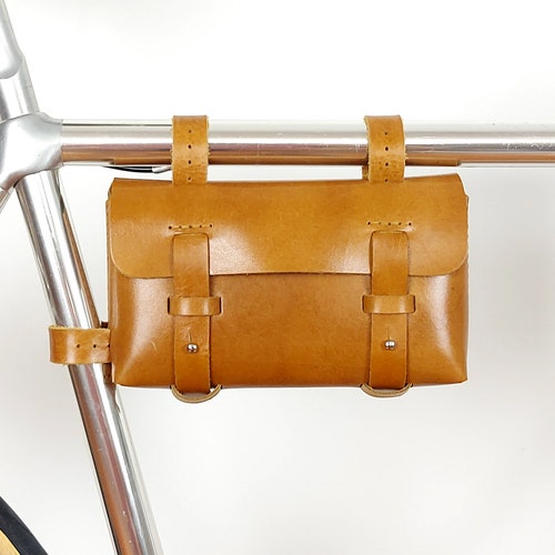 Personalised Leather Bike Saddle Bag - Etsy