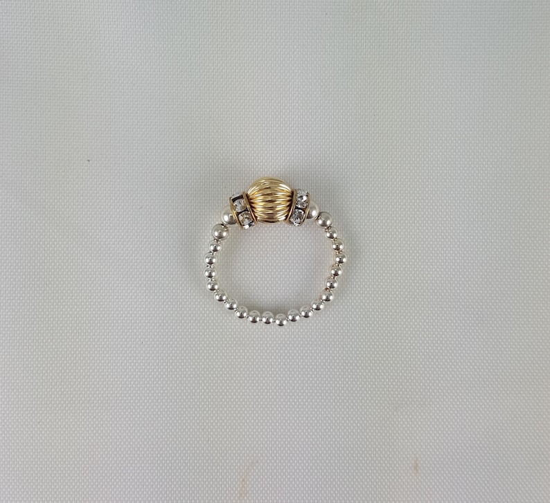 18 Styles/crystal & Gold Stretch Rings - Etsy