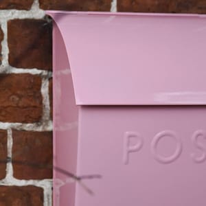 Pale Pink Contemporary Lockable Post Box/ Fun Pink Home and - Etsy
