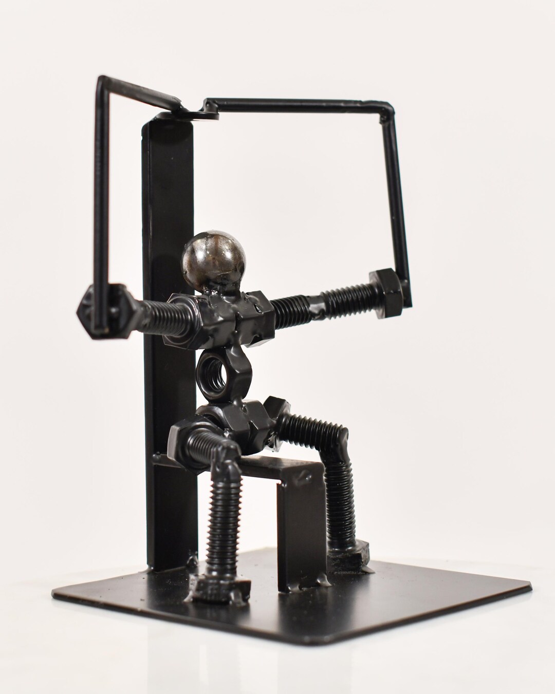 Scrap Metal Mini Gym Sculptures, 100% Recycled Metal, Gym Fanatics ...