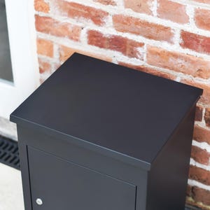 Black Free-standing Parcel Box, Large Post and Parcel Box, Contemporary ...