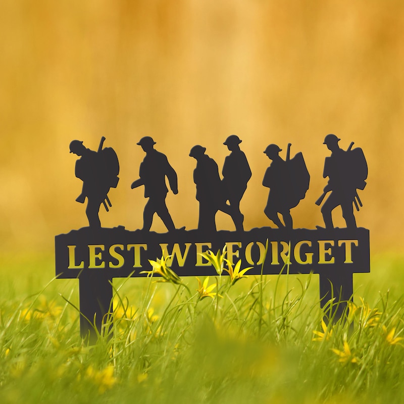 Lest We Forget Silhouette - Etsy UK