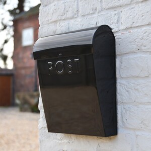 Black Contemporary Post Box/ Stylish Post Box/ Sleek Modern - Etsy UK