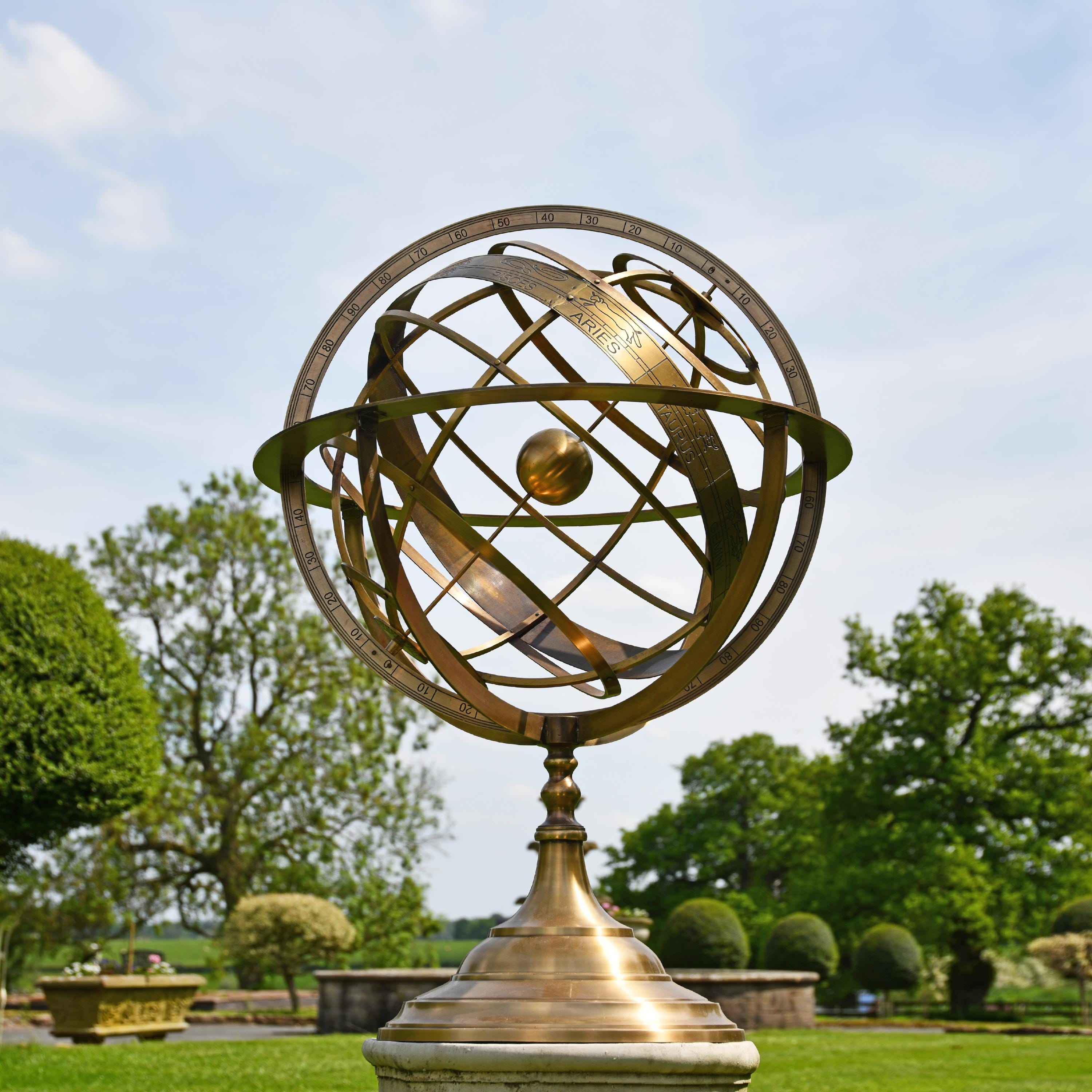 Hand Cast Armillary Sundial (three Sizes Available) Sundial - Etsy UK