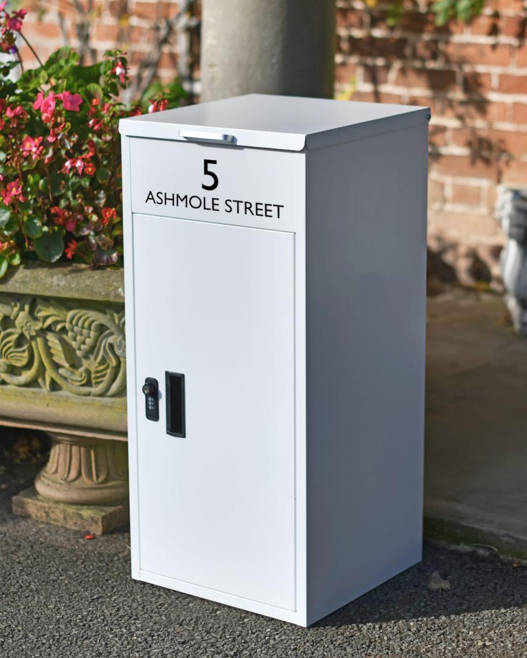 Personalised Combination Lock Contemporary Parcel Box - Etsy UK